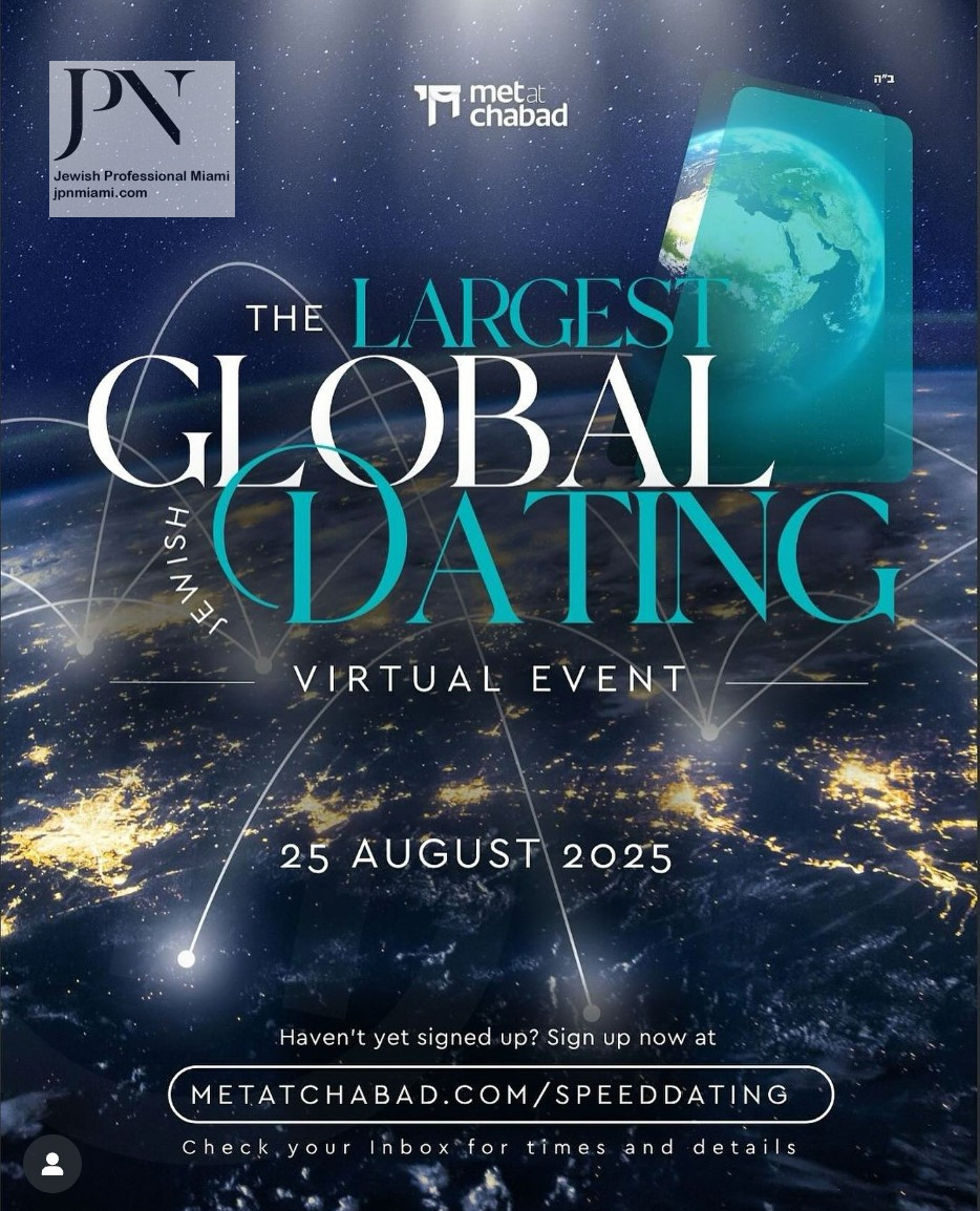 Met at Chabad: Jewish Global Dating Virtual Event - JPN Miami