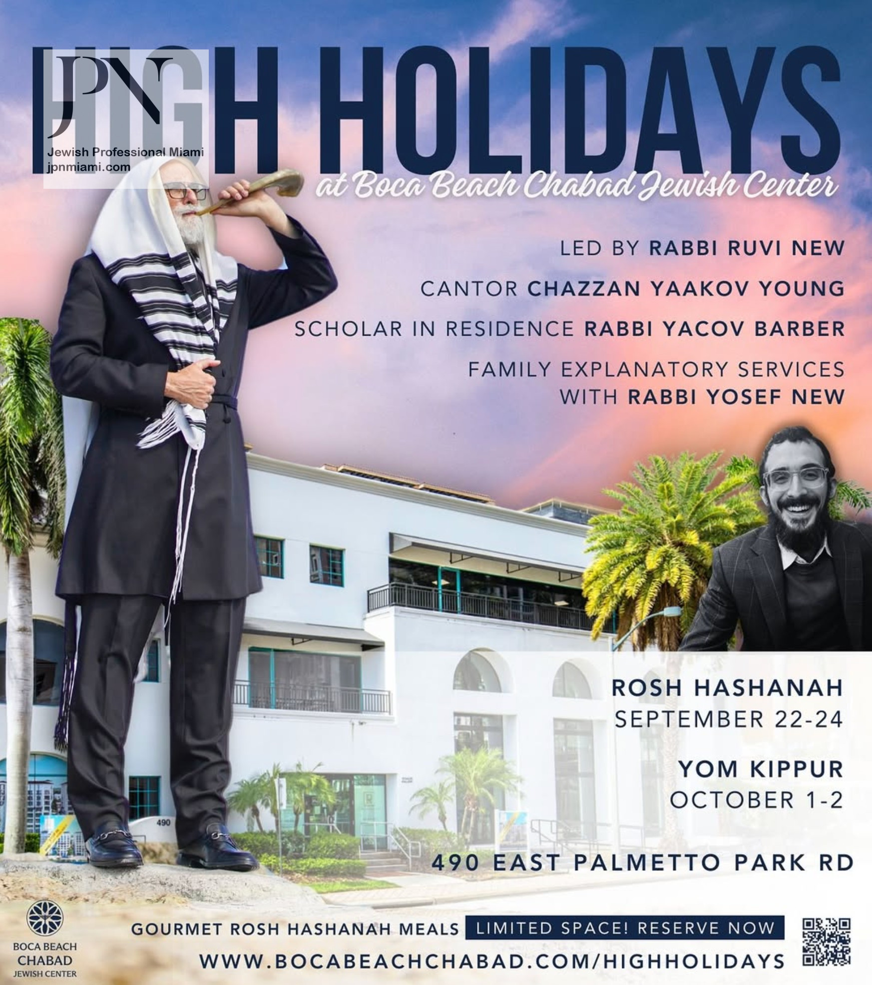 Boca Beach Chabad Jewish Center: High Holidays - JPN Miami