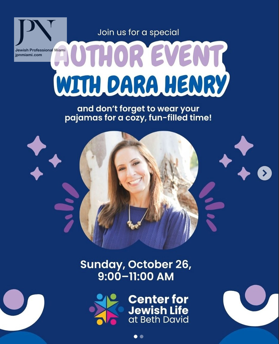 Center for Jewish Life Beth David: Author Event with Dara Henry - JPN Miami